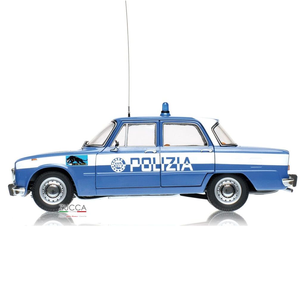 1/18 – Giulia Super 1.6 Polizia Squadra Volante 67 del 1970 – Zucca ...
