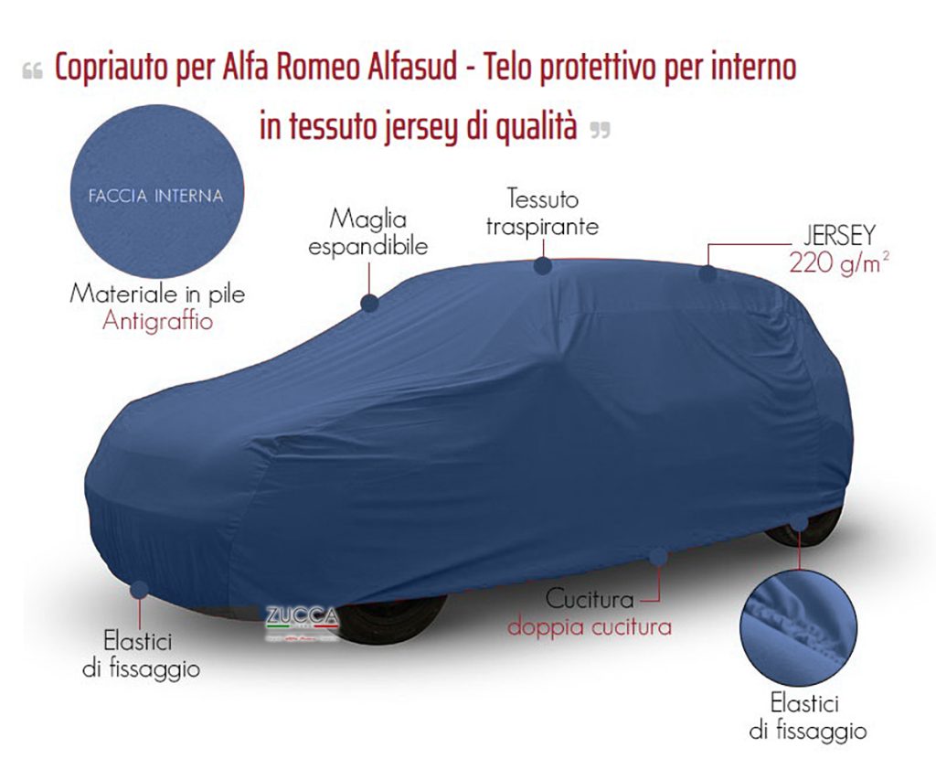 Copri Auto (Alfasud / Sprint / Arna / Alfa 33) – “Blu” – Zucca Ricambi ...