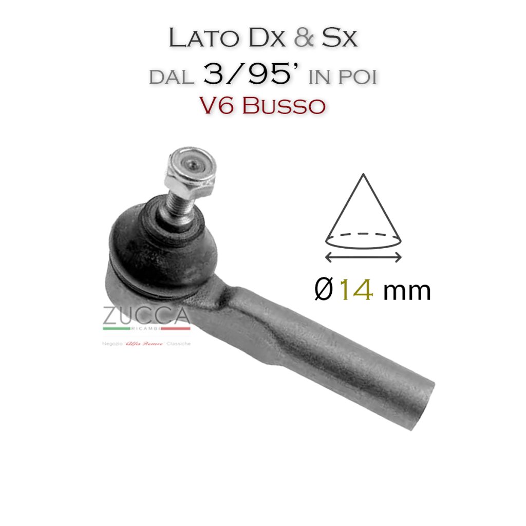 Testina Sterzo Sx & Dx (V6 Busso 12/24 valvole – 5/95′ in poi) – Zucca ...