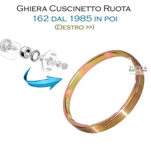 Ghiera Kit Cuscinetto Ruota Post. (162 dal 10/1985 in poi) “DX” – Zucca ...